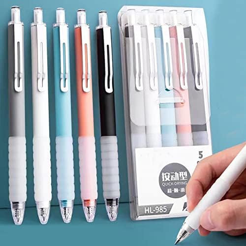 Amazon.com: sencoo 5 pack Black Gel Pens Quick Dry Ink Pens Fine Point ...