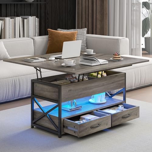 Amazon.com: SEDETA Lift Top Coffee Table, 4 in 1 Multi-Function ...
