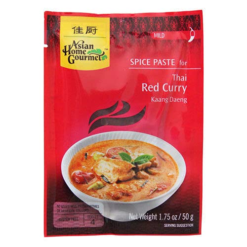 Amazon.com : ASIAN HOME GOURMET - Thai Red Curry - Kaang Daeng- Spice ...