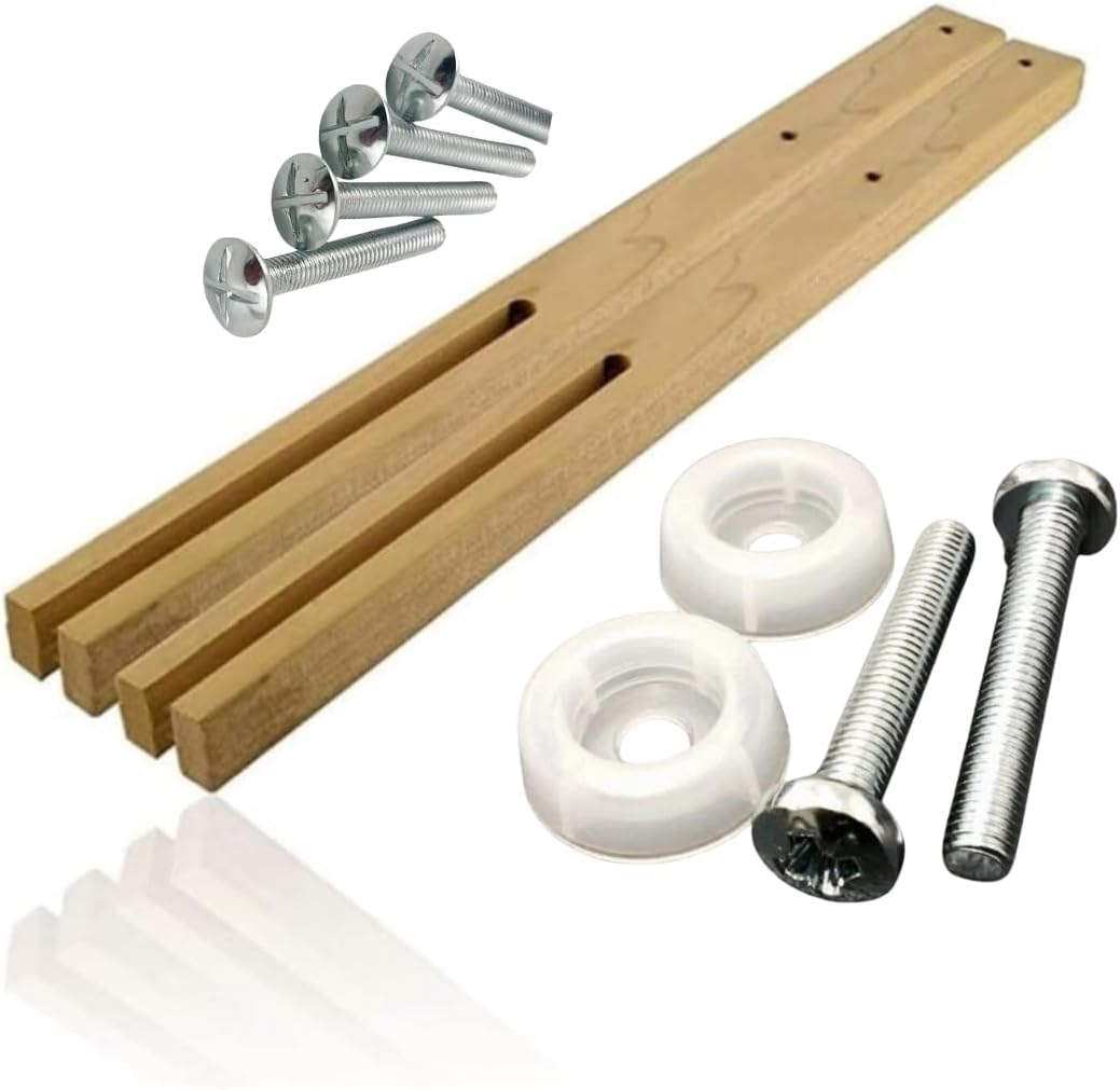 MANCHESTER BEDS & UPHOLSTERY Universal Wooden Headboard Struts, Slotted ...