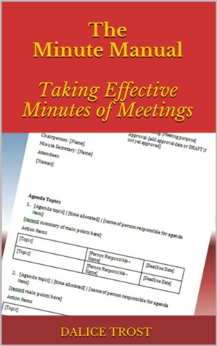 The Minute Manual: Taking Effective Minutes of Meetings eBook : Trost ...