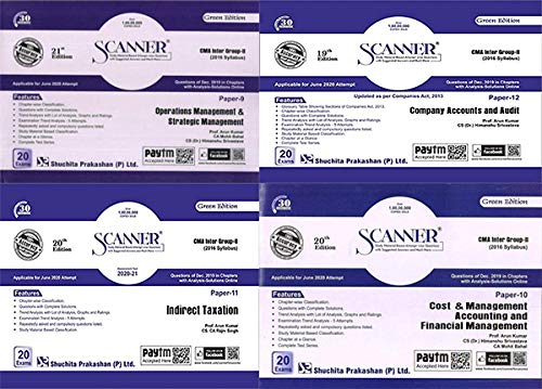 Buy Shuchita Solved Scanner Combo CMA Inter Group 2 (ops & startegic ...