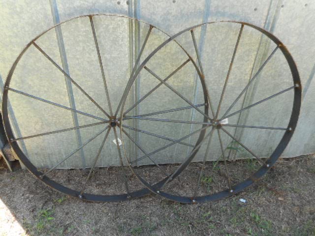 Amazon.com: 2pcs A Pair of 36" Steel Metal Decorative Wagon Wheels ...