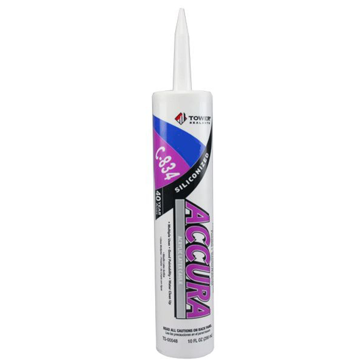 Amazon.com: Tower Sealants |Accura Siliconized Acrylic Latex Caulk 10.0 ...