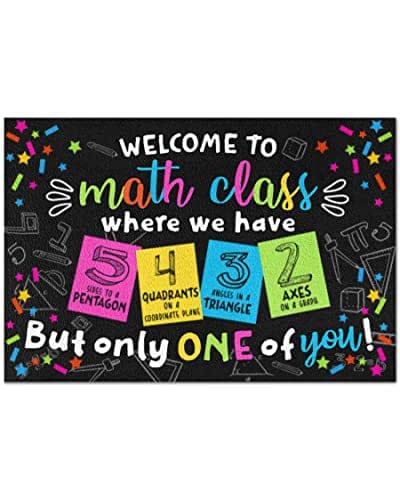 Amazon.com: Welcome To Math Class Poster/Canvas-Art Picture Home Decor ...