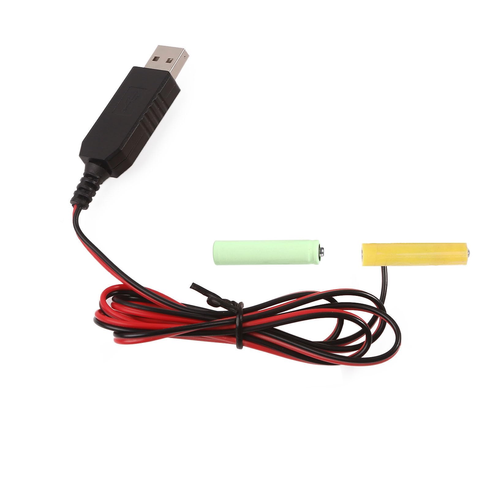 Amazon.co.jp: USB 5V ～ 3V (2x1.5V) LR03 AAA ダミーバッテリーエリミネーター 2 個の 1.5V ...