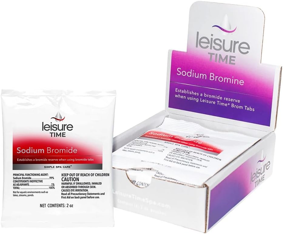 Amazon.com : Leisure Time Sodium Bromide Tablets, 2 Oz - 6 Count (1 ...