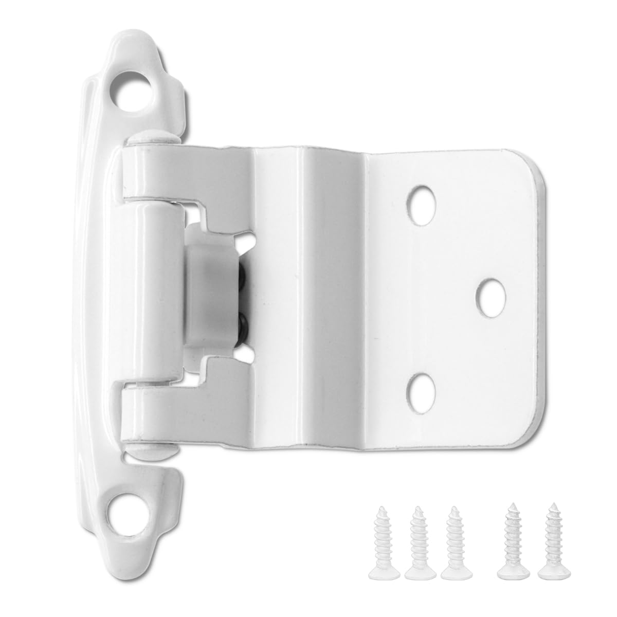 White Cabinet Hinges, 15 Pairs(30 Pack) 3/8 Inch Inset Self Closing ...