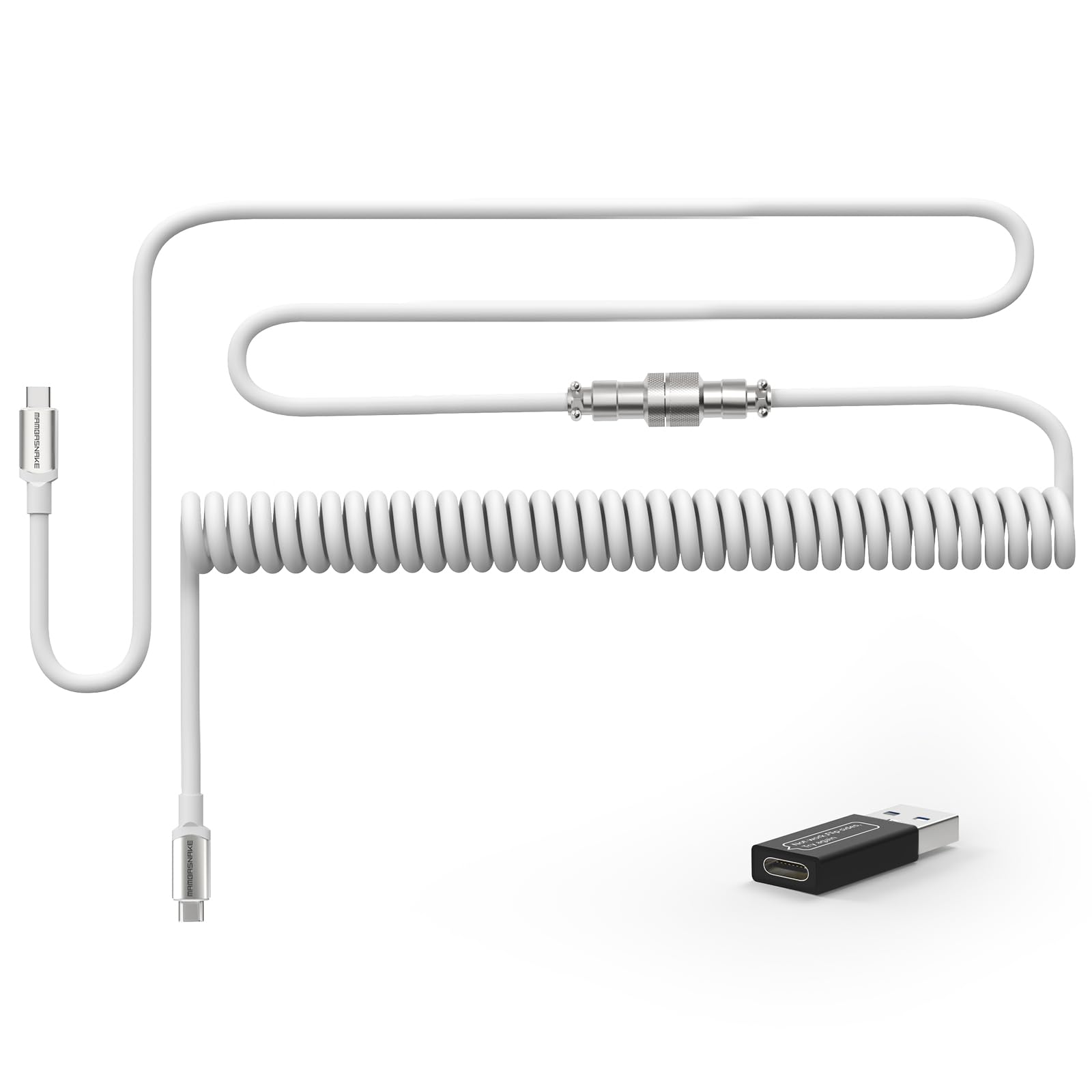 Amazon.com: ATTACK SHARK C04C Coiled Keyboard Cable Type-C to Type C ...