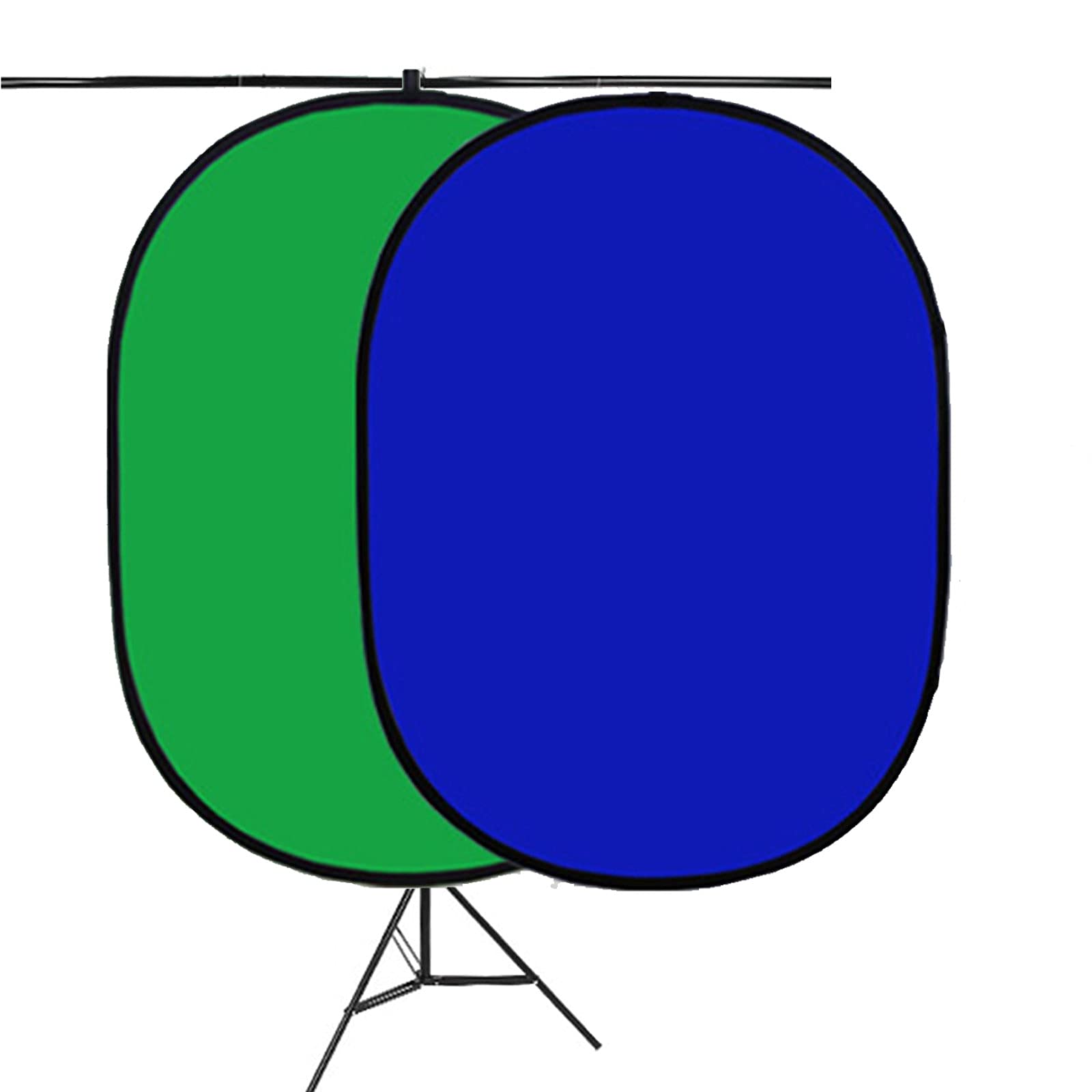 Buy Portable Green Screen Collapsible Pop Up 2-In-1 Blue and Green ...