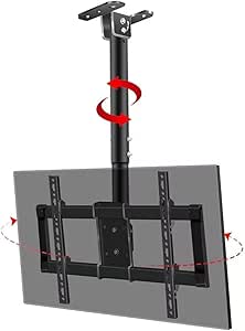 Amazon.com: QICBYING Adjustable Ceiling TV Mount Bracket, Monitor ...