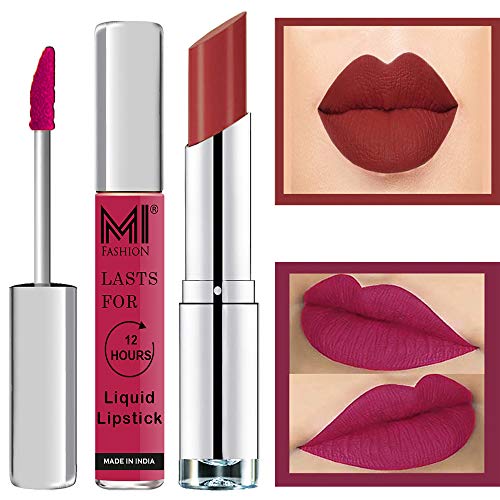 Buy MI Fashion Made in India Lipstick Combo Offers 100% Veg Long ...