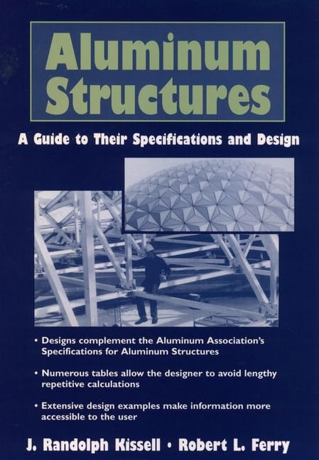 Buy Aluminum Structures: A Guide to Their Specifications and Design ...