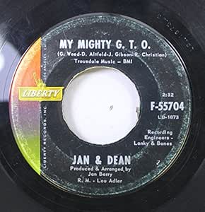 JAN & DEAN 45 RPM MY MIGHTY G.T.O. / THE LITTLE OLD LADY (FROM PASADENA) - Amazon.com Music