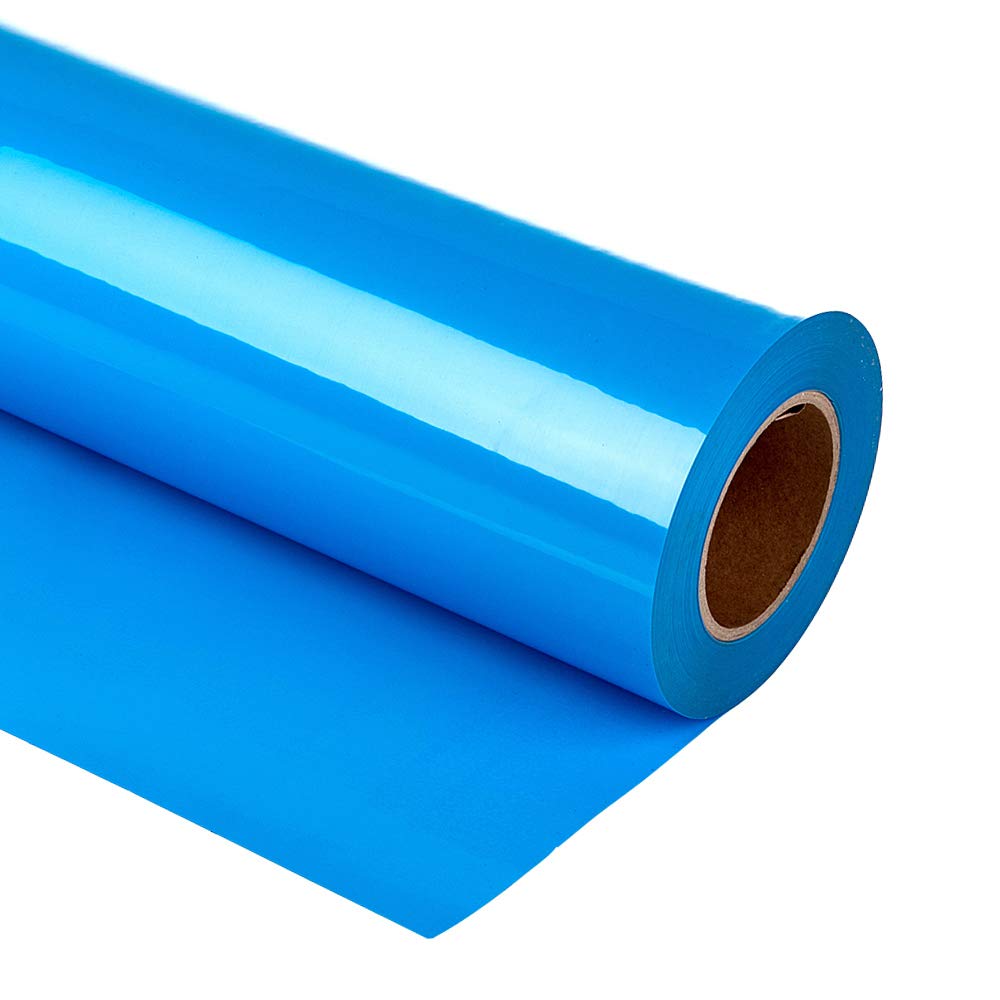 Amazon.com: guangyintong Heat Transfer Vinyl Lake Blue HTV Rolls, 12" x ...