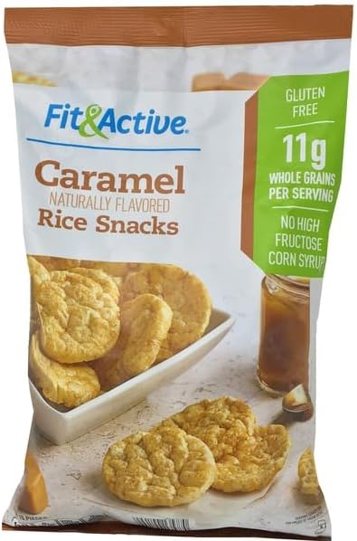 Amazon.com: Fit & Active Gluten-Free Popped Caramel Rice Snacks - 7 oz ...