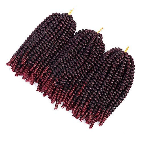 Amazon.com : Spring Twist Hair 3 Packs Ombre Spring Twist 8 Inch ...