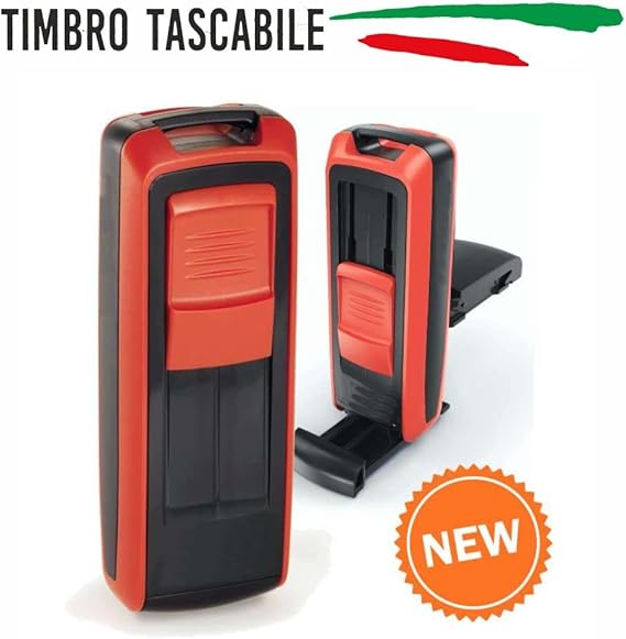 TIMBRO 18 x 47 mm Autoinchiostrante Tascabile - COMPLETO di ...