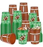 Amazon.com: Kochorie 24 Pcs Reusable Football Plastic Cups 16 oz Thick ...