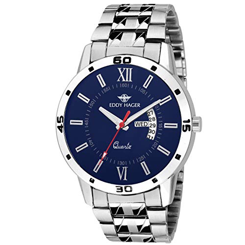 Buy Eddy Hager Day and Date Men's Watch EH-201-BL at Amazon.in