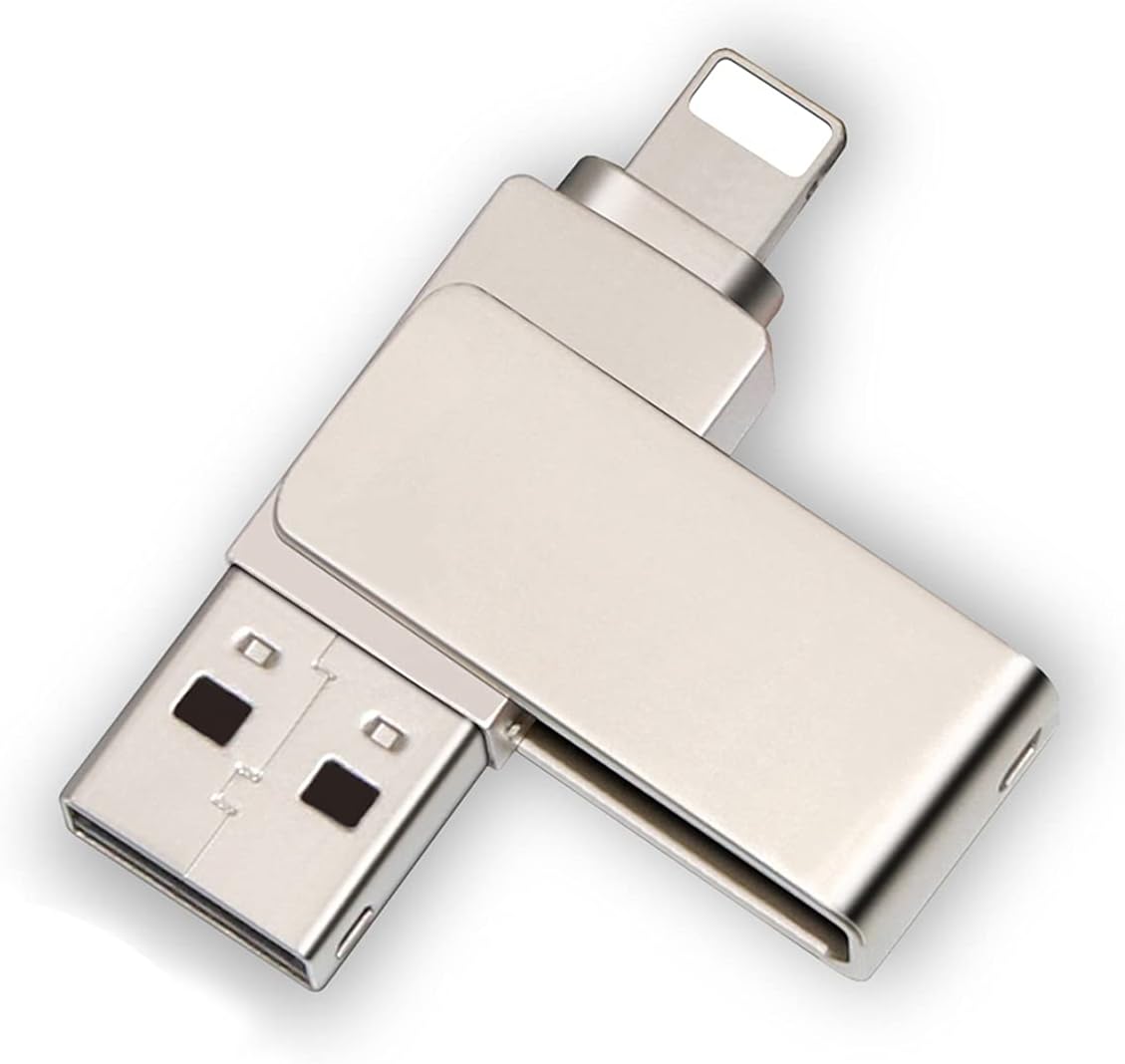 Pen Drive USB para iPhone, unidade de armazenamento externo compatível ...