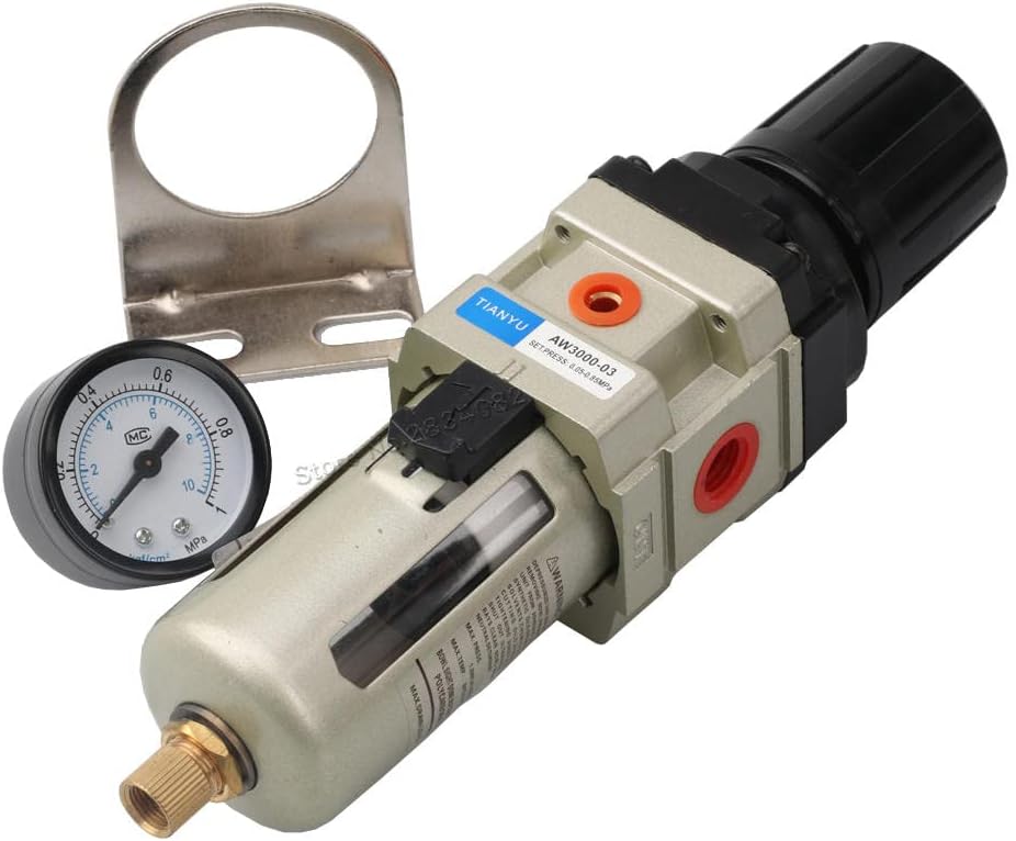 Amazon.com: 3/8" Pneumatic Filter Air Treatment Unit Pressure Reducing ...