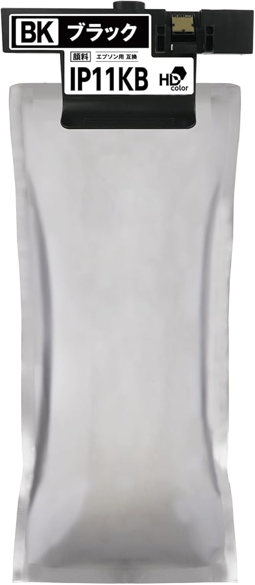 Amazon.co.jp: 【インクのチップス】エプソン(EPSON)用 IP11Bシリーズ IP11KB ブラック 単品 大容量版(Lサイズ) 互換インクパック 顔料インク 残量検知対応 ...