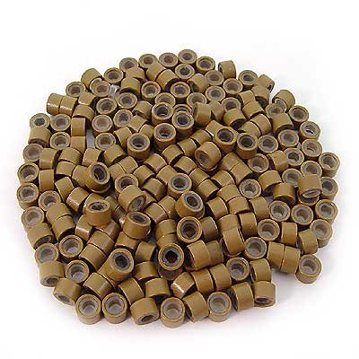 Amazon.com : 200 PCS 4.5mm Small Silicone Lined Micro Rings Links Beads ...