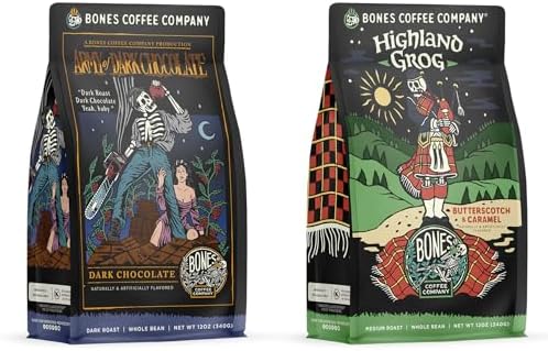 Amazon.com : Bones Coffee Company Highland Grog and Army of the Dark ...