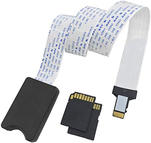AFUNTA 18.9in/48cm Micro SD to SD Card Extension Cable Extender Adapter ...