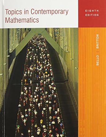 Amazon.com: Topics in Contemporary Math + Study and Solutions Manual ...
