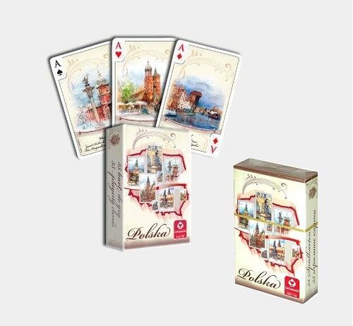 Amazon.com: Polart Polish 2 Decks Cards Poland in Watercolor Playing ...