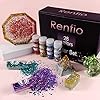 Renfio Set di 28 colori olografici di glitter grossi, 280 g, glitter ...