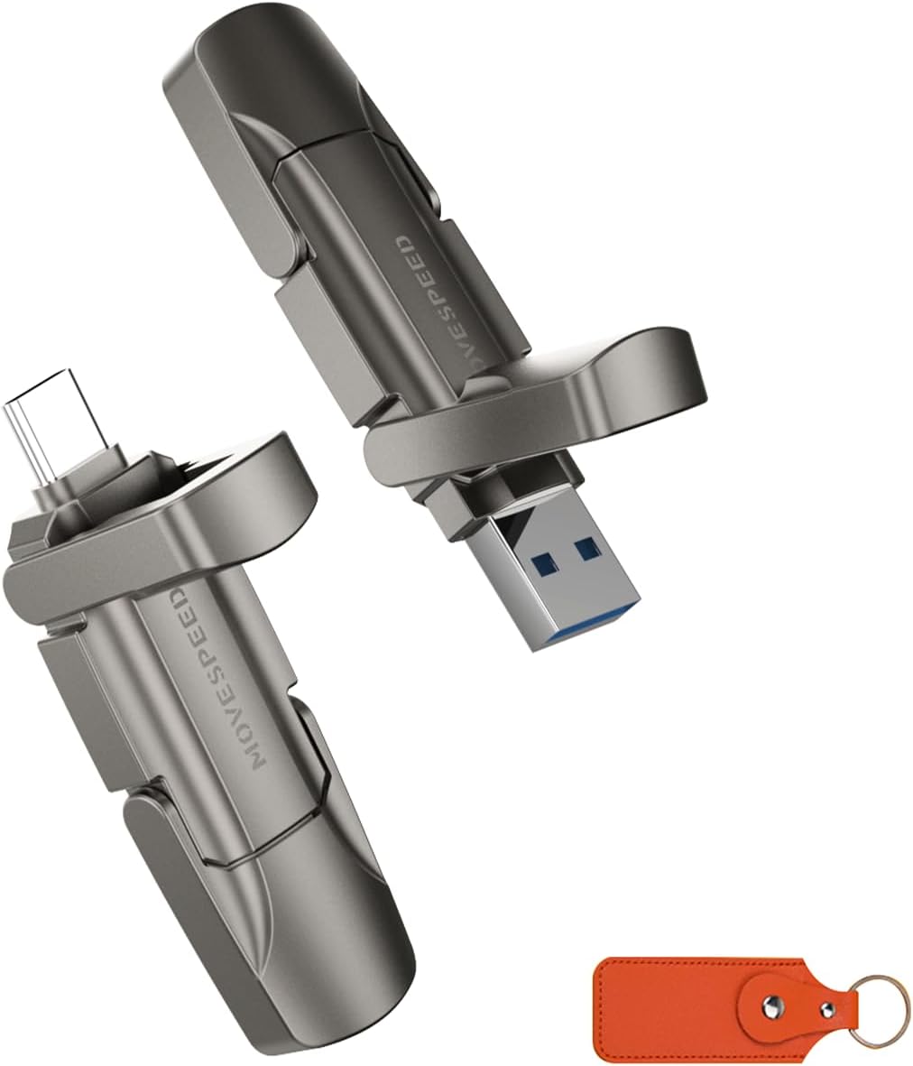 Amazon.com: MOVE SPEED 256GB Thumb Drive, 1000MB/s Read Write Speed ...