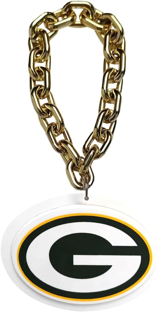 Amazon.com: FOCO Green Bay Packers NFL Big Logo Fan Chain Holiday ...