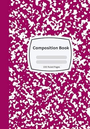 Composition Book: Ideal Classic Marble Composition Notebook for School ...
