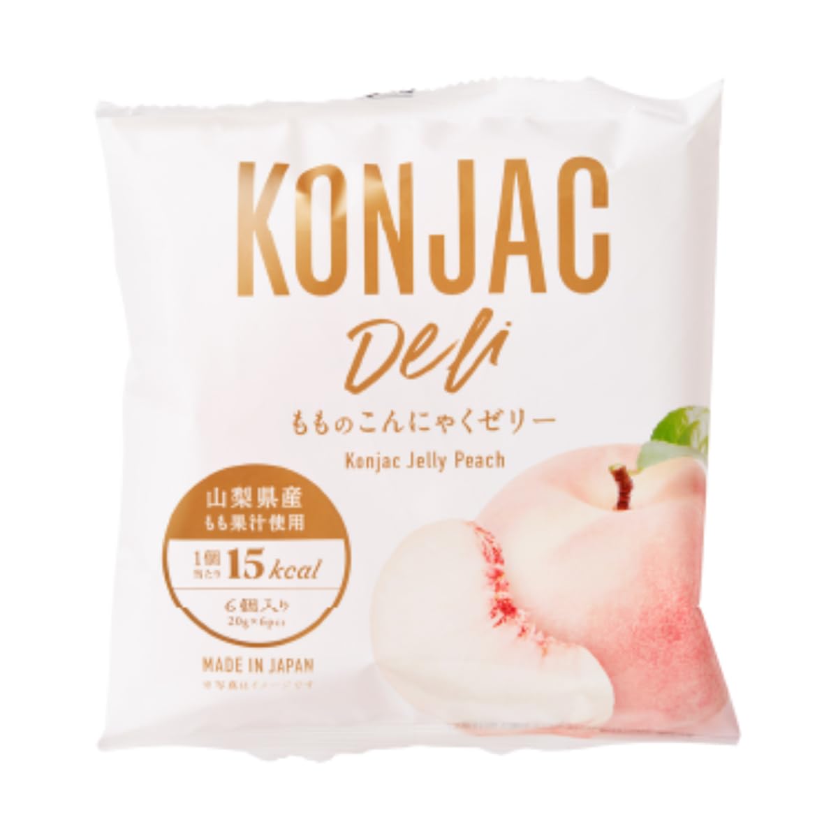 Iafoods Konjac Peach Momo Jelly Candy (Pack of 6), 138.0 grams : Amazon ...