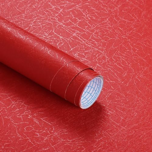 Safiyya Wallpaper Red Silk Peel and Stick Wallpaper Textured Red ...