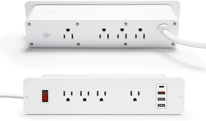 Amazon.com: Double Side USB C Recessed Power Strip,Countertop Plugs 8 ...