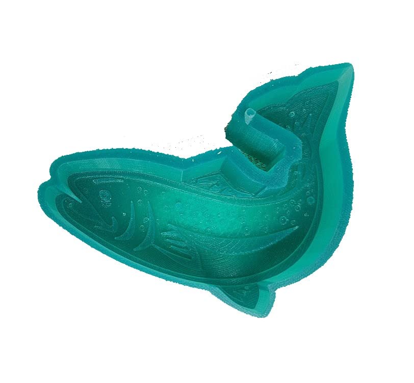 Amazon.com: 3D Spotted Trout Fish Silicone Mold for Freshies Crafting ...