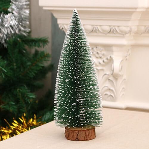Buy PartyToko 1pcs 15cm Mini Christmas Tree with Wooden Base for ...