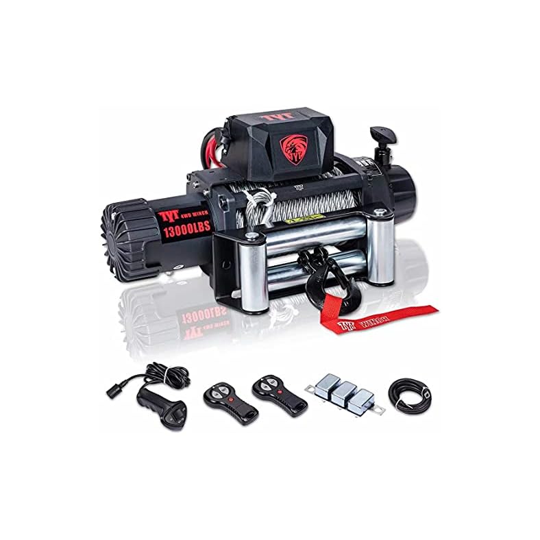 TYT T1 Series Winch 13000 lb. Advanced Load Capacity Electric Winch,12V ...