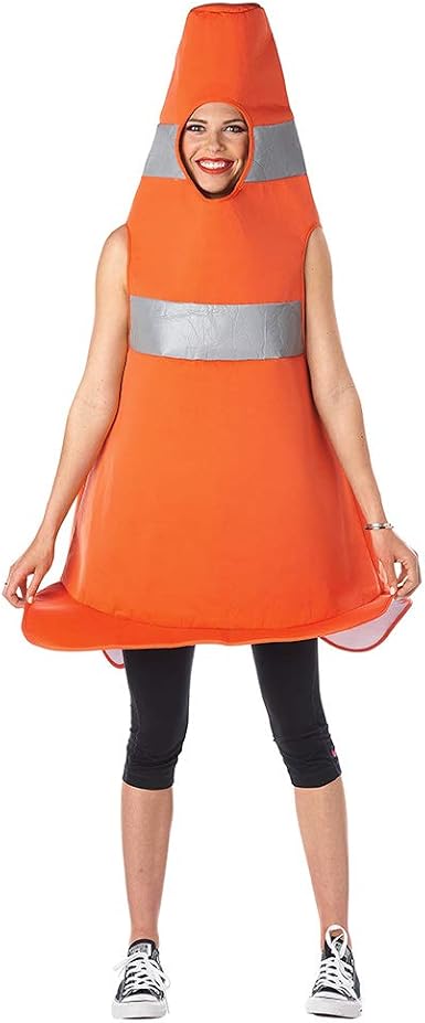 Amazon.com: Seasons Women Construction Cone Costume Orange : Toys & Games