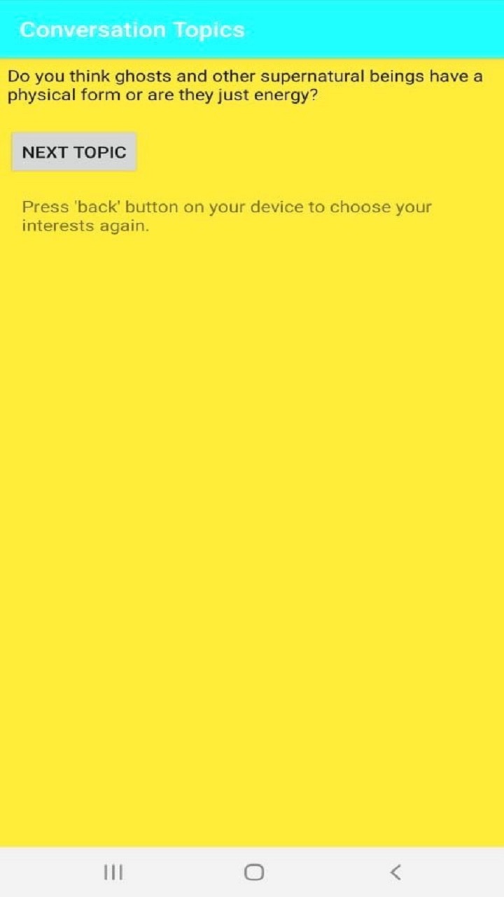 Conversation Topics Generator - App on Amazon Appstore