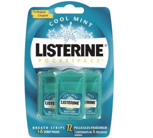 Amazon.co.jp: LISTERINE PocketPaks Breath Strips - Cool Mint - 72 ...