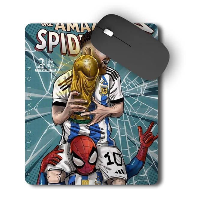 The Desi Monk Messi Mouse Pad for Gamers | Football Anti Skid ...