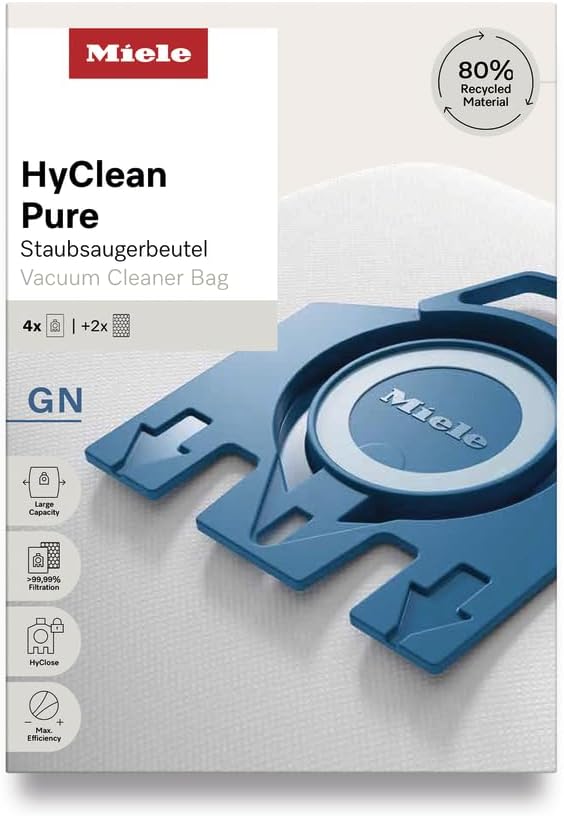 Amazon.co.jp: Miele (ミーレ) HyClean (ハイクリーン) Pure ダストバッグセット GN [ 正規販売店 ...