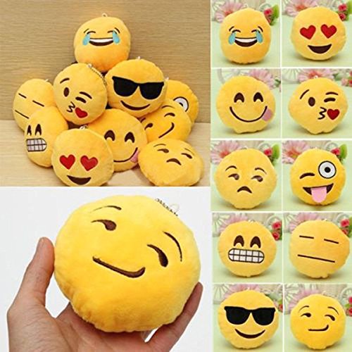 Buy Generic 15PCS 8CM Cute Individuality Emoji Expression Keyrings ...