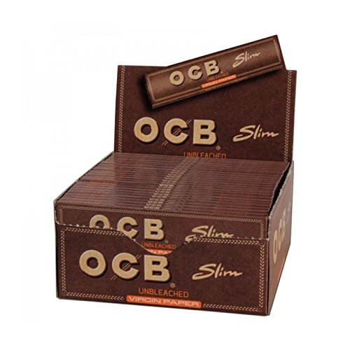 Buy TOLERAR King Size OCB Brown Rolling Paper Pack of 100-2 Full Box ...