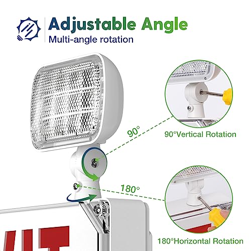 Snapklik.com : FREELICHT 2 Pack Waterproof IP65 Exit Sign